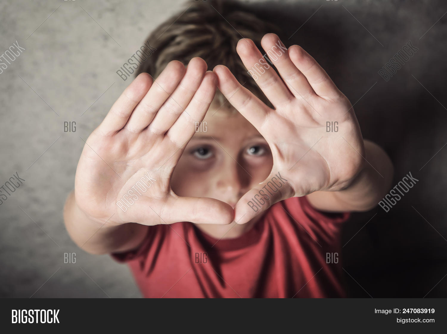 Sad Young Boy Putting Image & Photo (Free Trial) | Bigstock