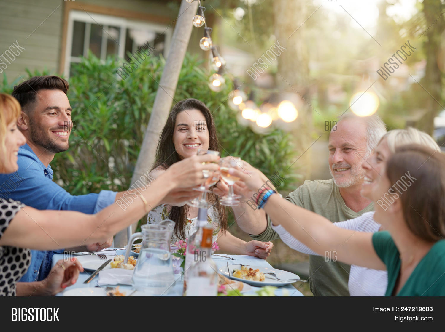 Friends Cheering Wine Image & Photo (Free Trial) | Bigstock