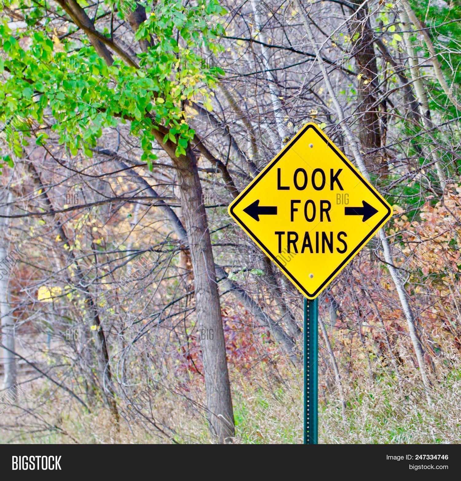 Look Trains Warning Image & Photo (Free Trial) | Bigstock