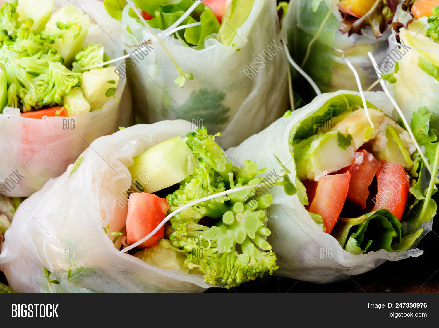 Fresh Spring Roll Image & Photo (Free Trial) | Bigstock
