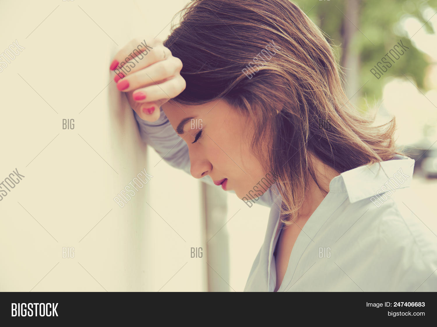 Portrait Stressed Sad Image & Photo (Free Trial) | Bigstock