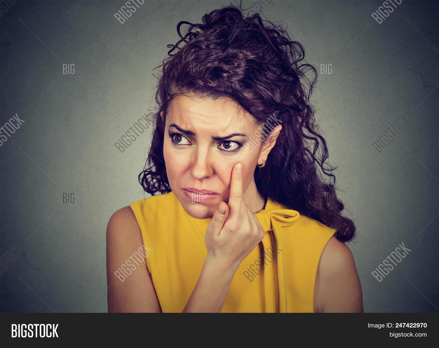 Woman Pulling Down Image & Photo (Free Trial) | Bigstock
