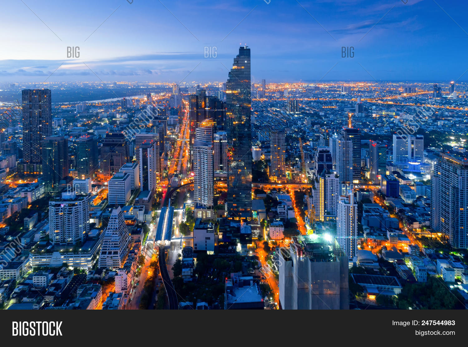 Aerial View Bangkok Image & Photo (Free Trial) | Bigstock