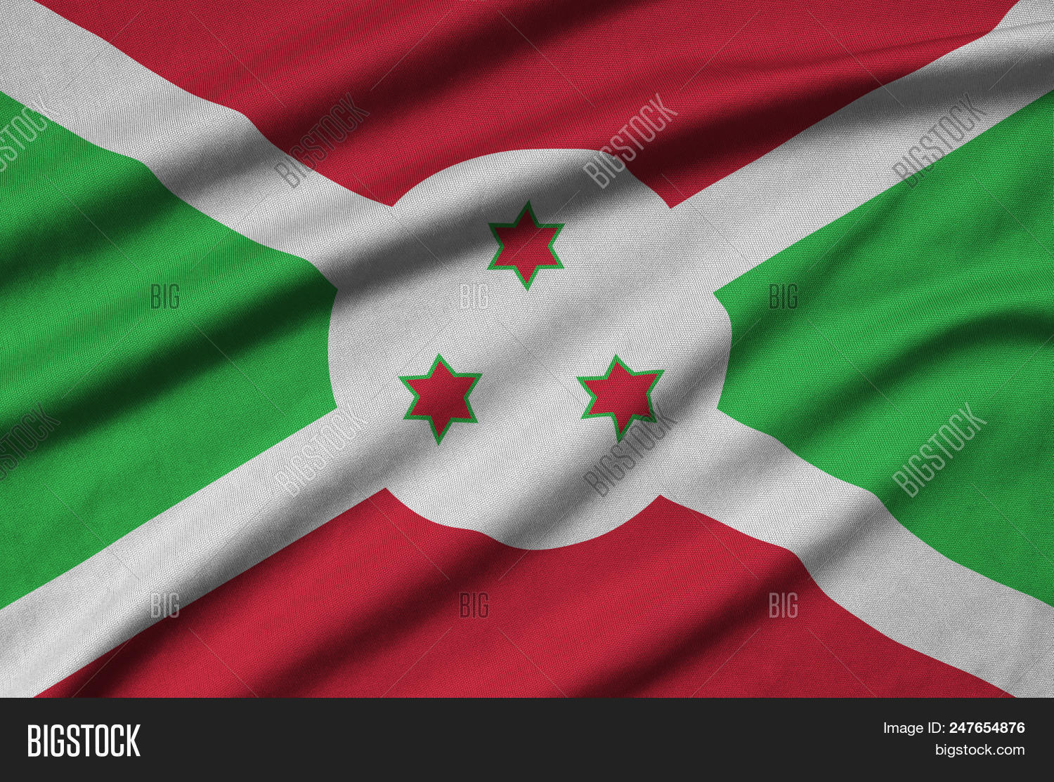 Burundi Flag Depicted Image & Photo (Free Trial) | Bigstock