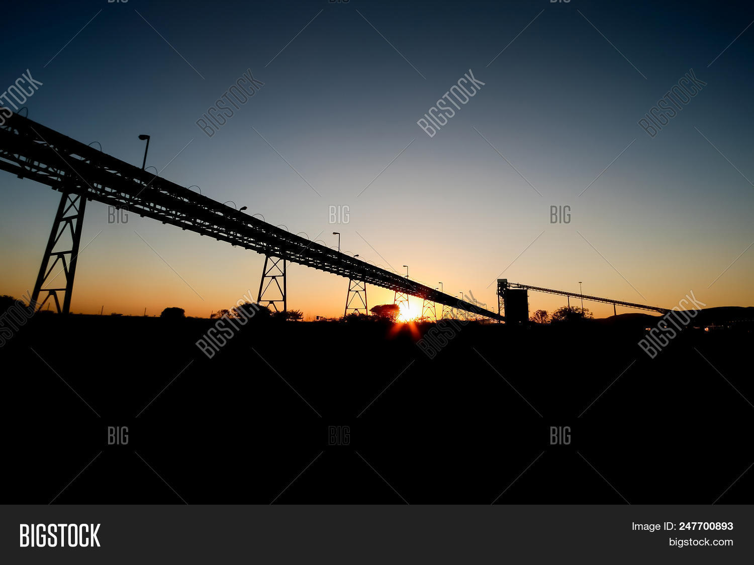 Silhouette Mining Silo Image & Photo (Free Trial) | Bigstock