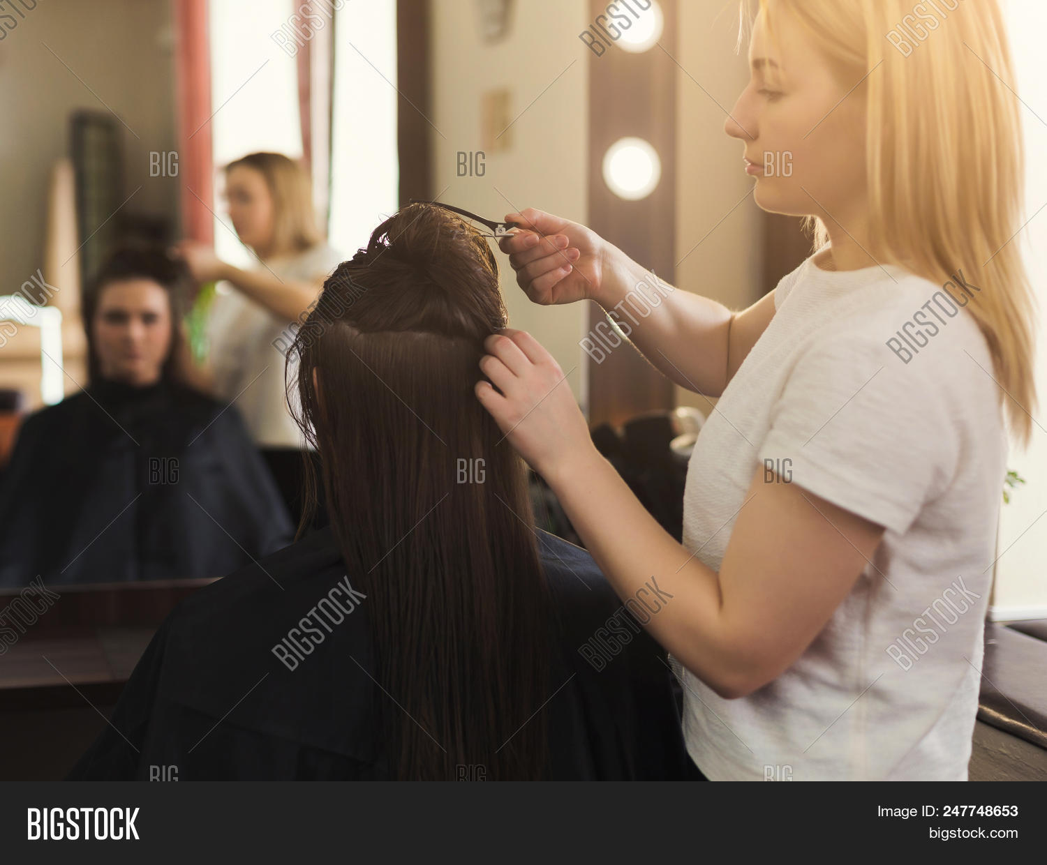 Woman Getting Hairdo Image & Photo (Free Trial) | Bigstock