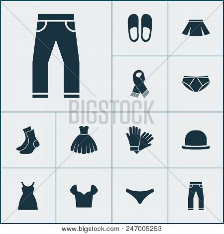 Garment Icons Set Vector & Photo (Free Trial) | Bigstock