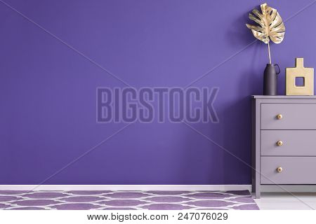 Purple Empty Wall Room Image & Photo (Free Trial) | Bigstock