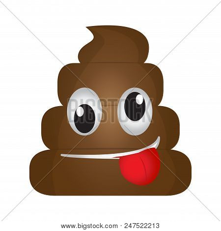 Isolated Crazy Poop Vector & Photo (Free Trial) | Bigstock