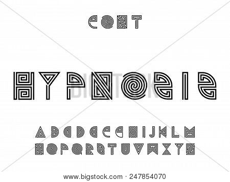 Hypnosis Font. Vector Vector & Photo (Free Trial) | Bigstock