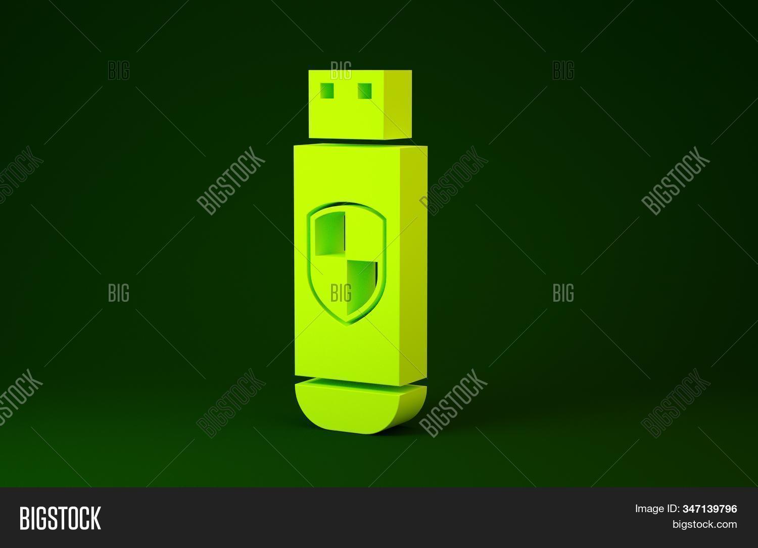 Yellow Usb Flash Drive Image & Photo (Free Trial) | Bigstock