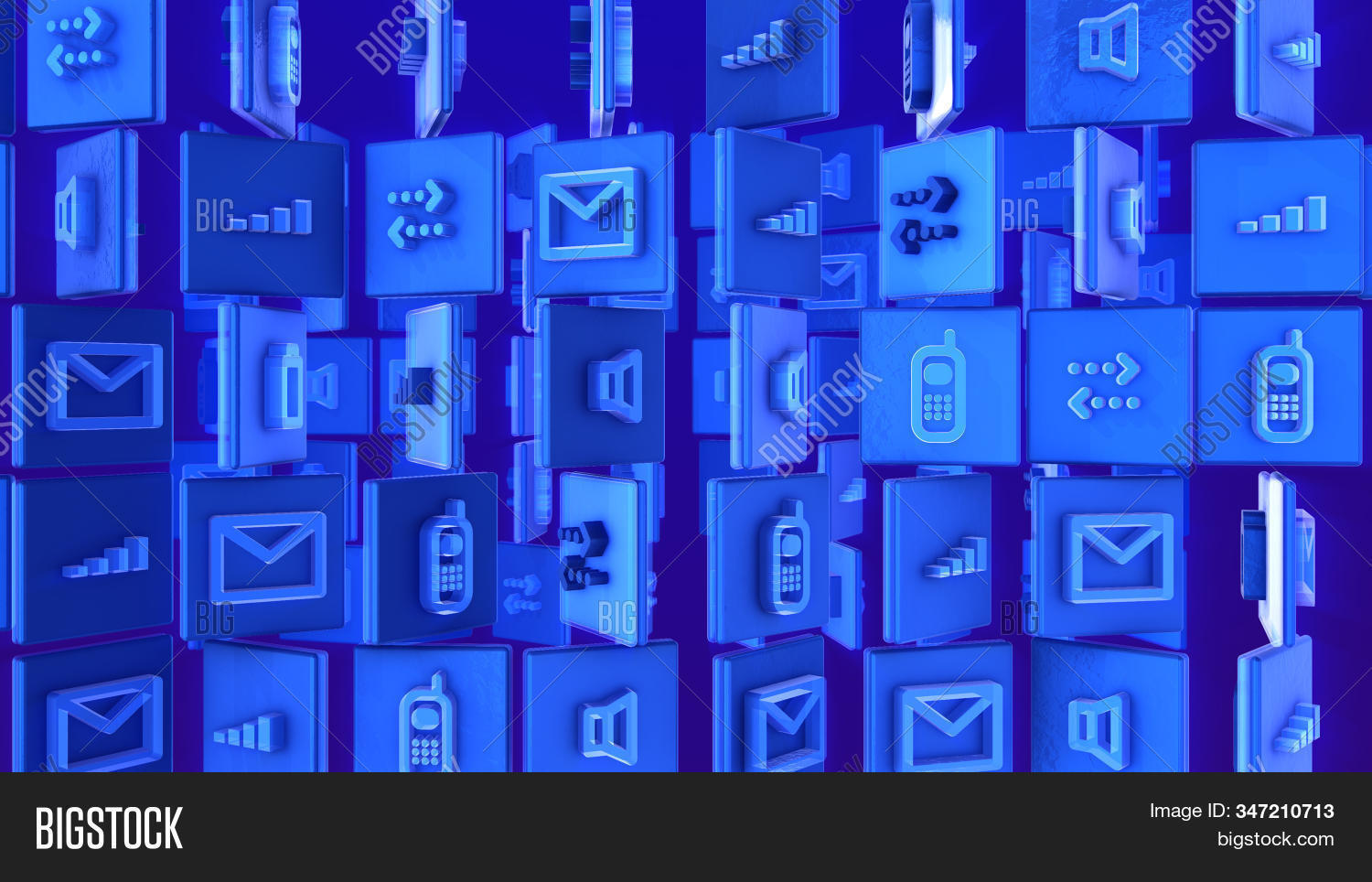 Blue Square Pc Image & Photo (Free Trial) | Bigstock