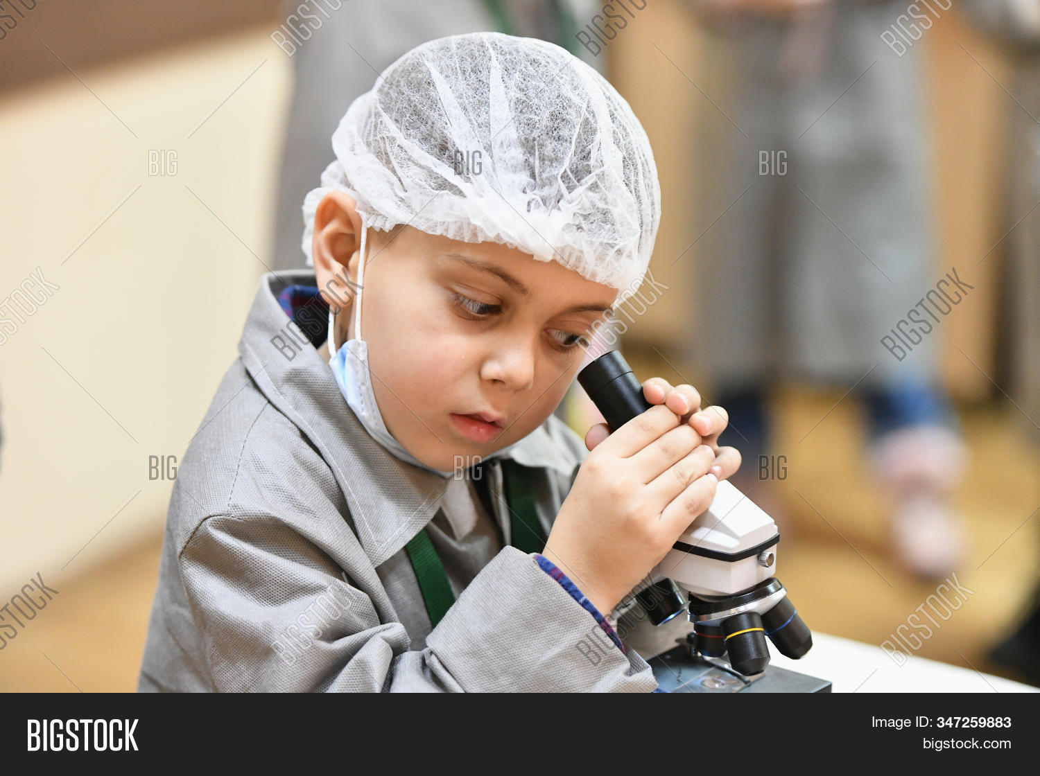Microscope Children. Image & Photo (Free Trial) | Bigstock