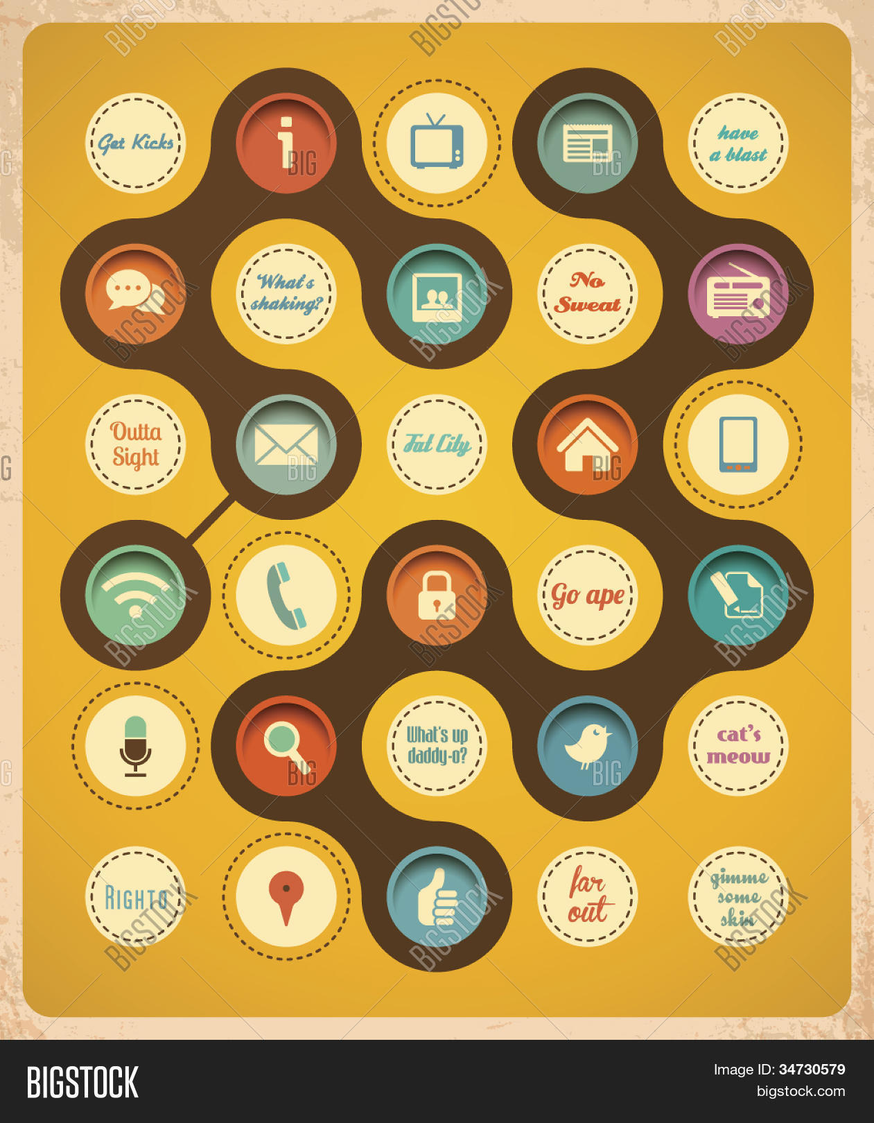 Retro Communication Vector & Photo (Free Trial) | Bigstock