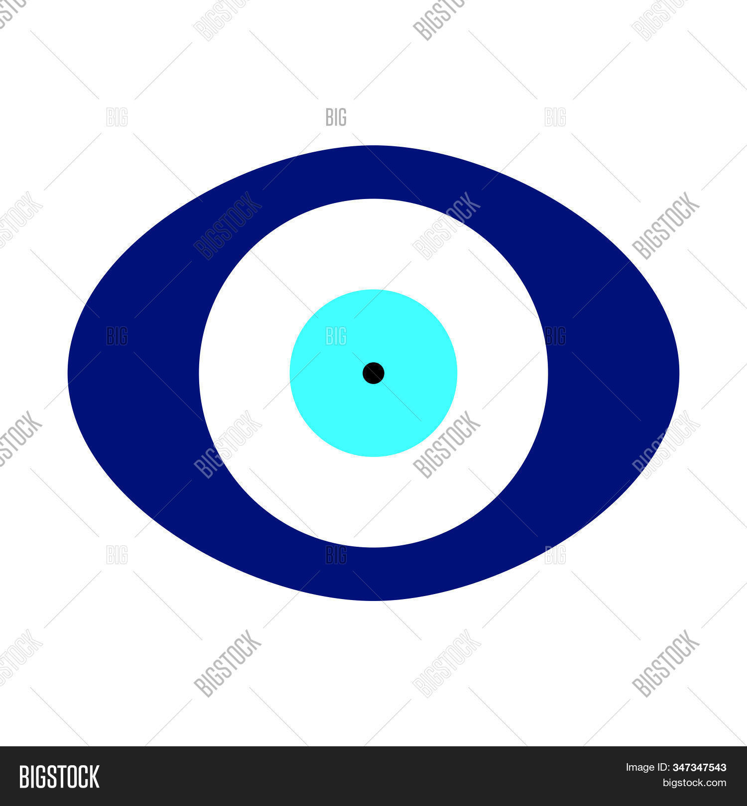 Blue Evil Eye Vector Vector & Photo (Free Trial) | Bigstock
