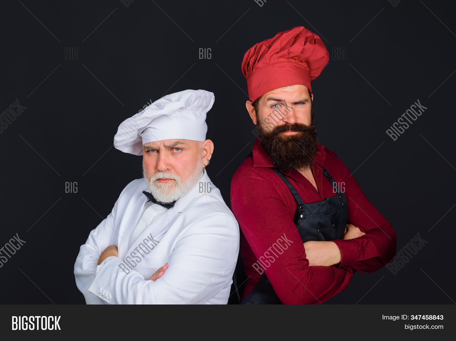Two Chefs On Kitchen. Image & Photo (Free Trial) | Bigstock