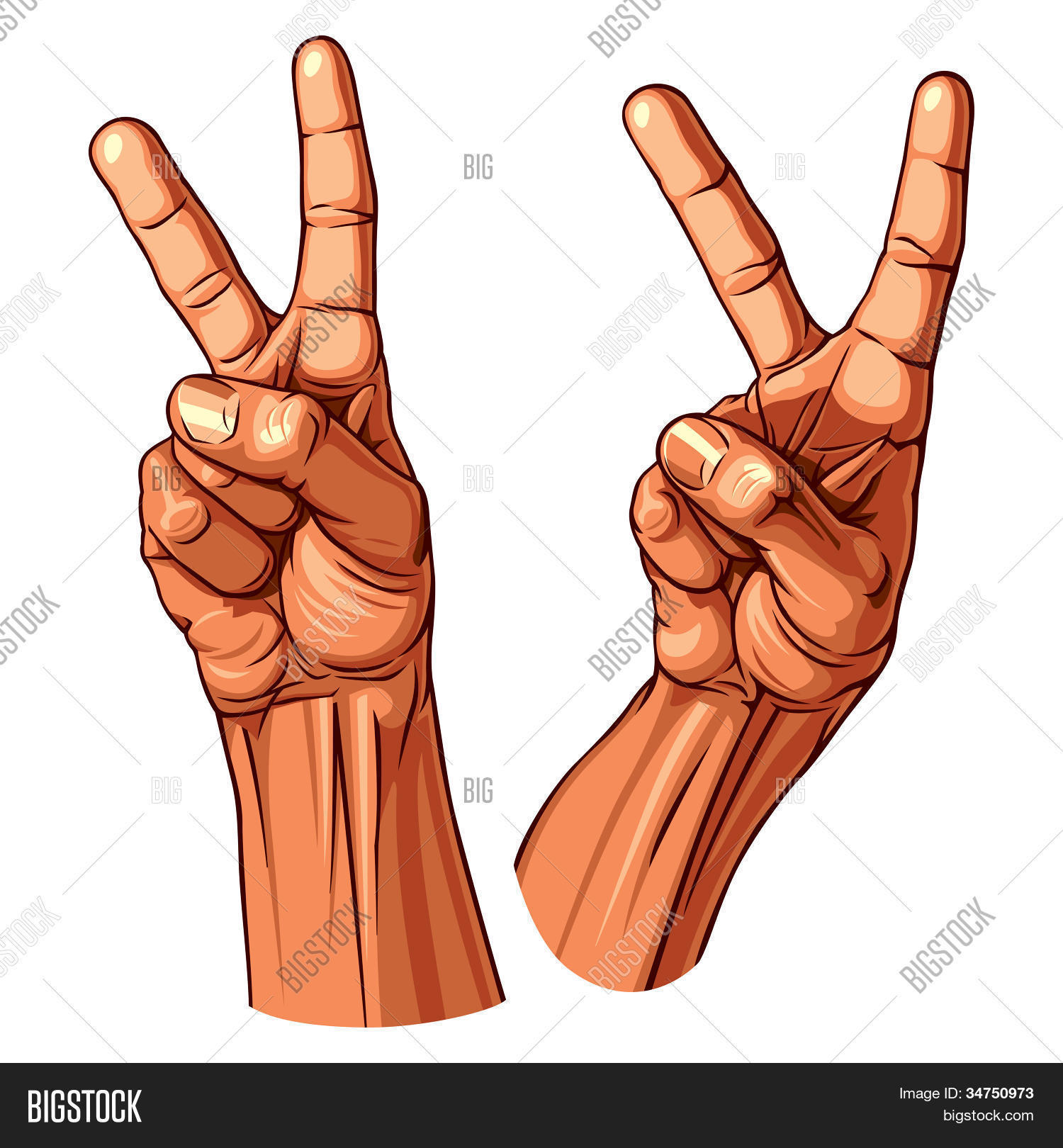Set Two Victory Vector & Photo (Free Trial) | Bigstock