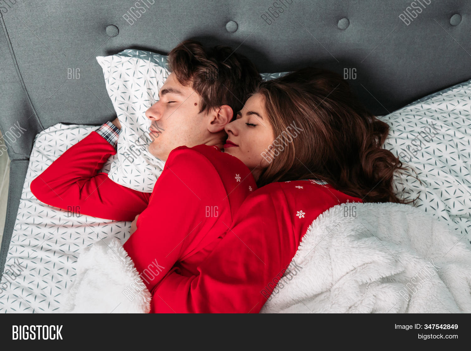 Couple Lying Bed Image & Photo (Free Trial) | Bigstock