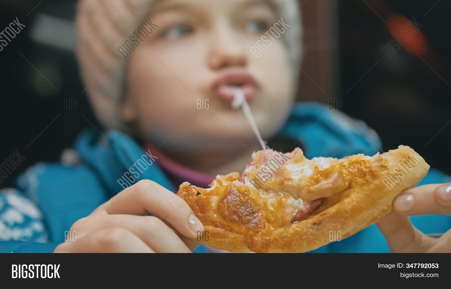 Child Eat Pizza Cheese Image & Photo (Free Trial) | Bigstock
