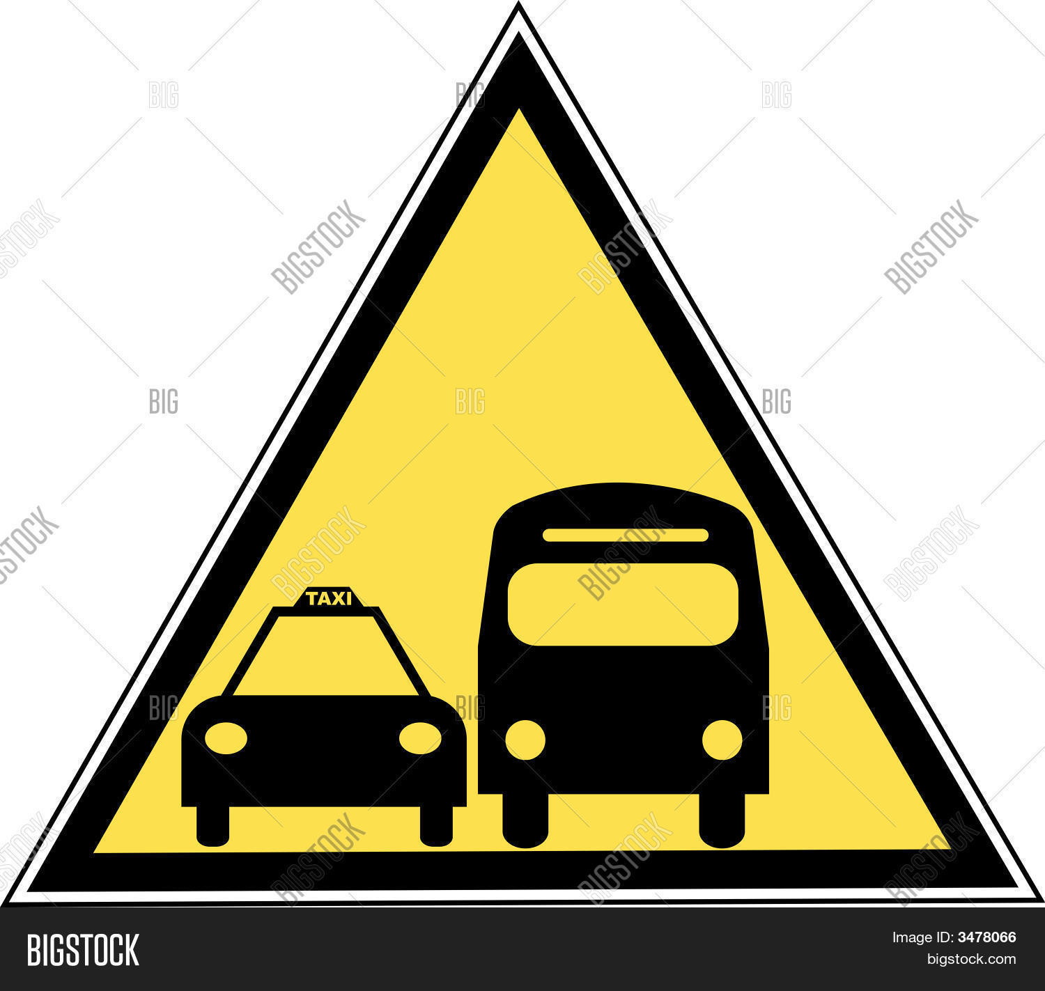 Sign Bus Taxi Vector & Photo (Free Trial) | Bigstock