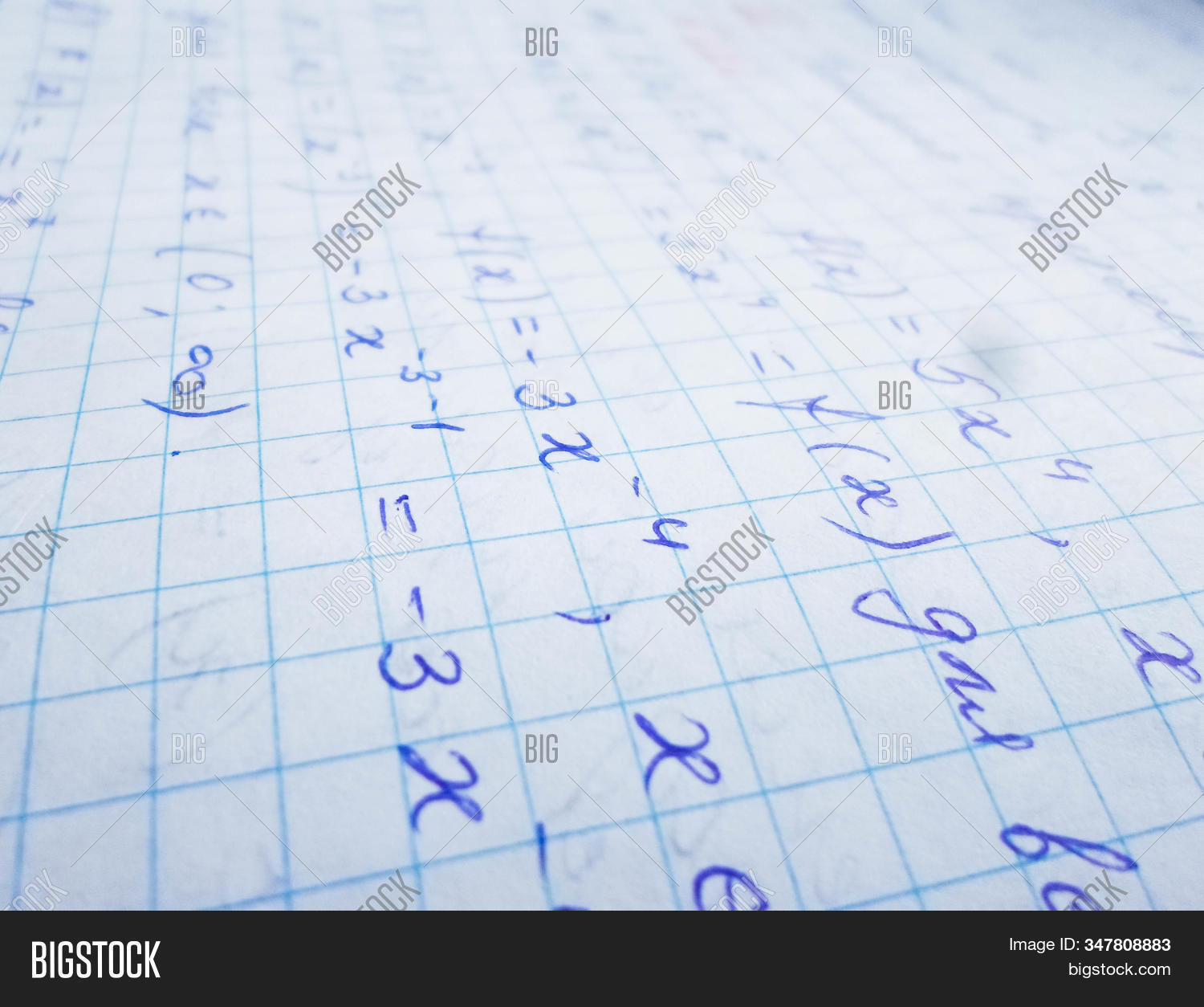 Math Formulas Written Image & Photo (Free Trial) | Bigstock