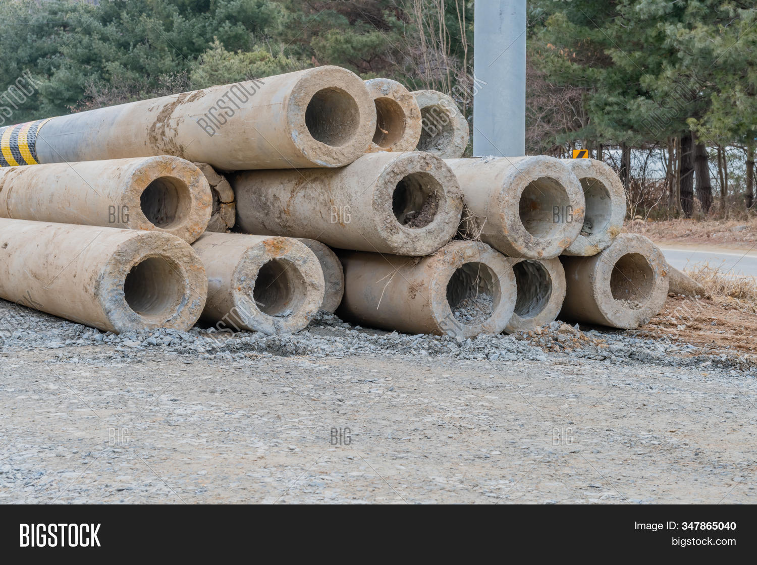 Concrete Utility Poles Image & Photo (Free Trial) | Bigstock