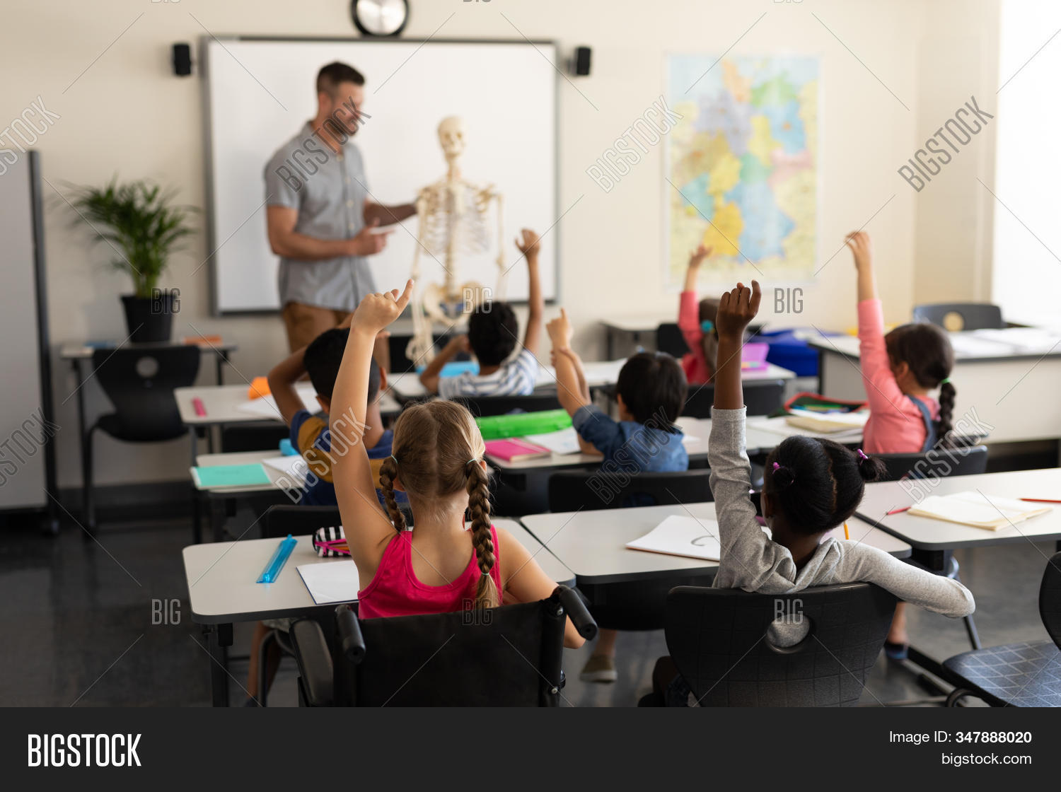 Rear View School Kids Image & Photo (Free Trial) | Bigstock
