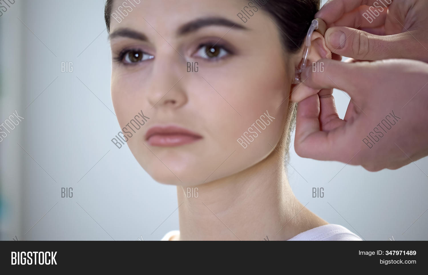 Doctor Puts Deaf Aid Image & Photo (Free Trial) | Bigstock