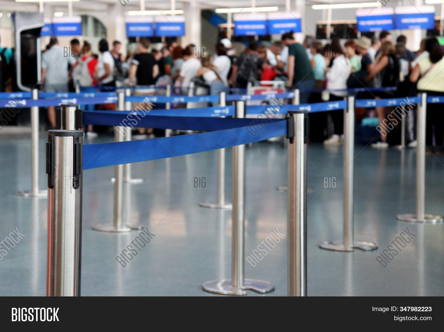 Queue People Airport Image & Photo (Free Trial) | Bigstock