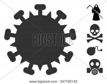 Sars Virus Icon. Vector & Photo (Free Trial) | Bigstock