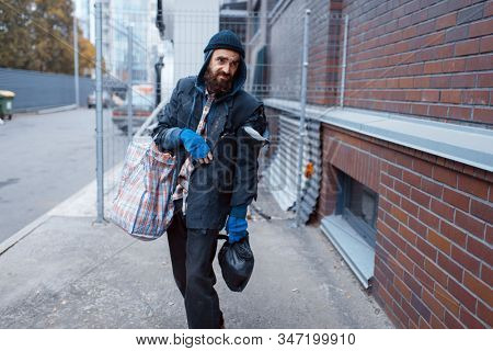Homeless Man Bag On Image & Photo (Free Trial) | Bigstock