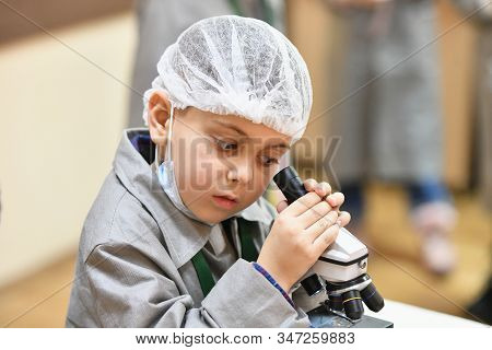 Microscope Children. Image & Photo (Free Trial) | Bigstock