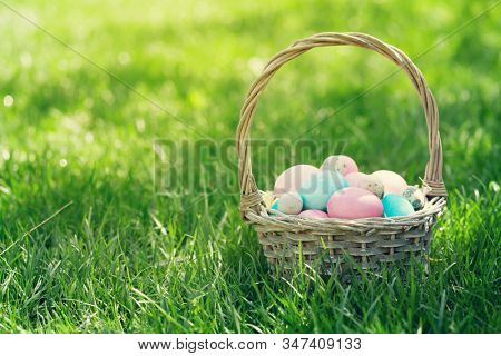 Easter Eggs Basket On Image & Photo (Free Trial) | Bigstock