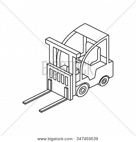 Isometric Forklift Vector & Photo (Free Trial) | Bigstock
