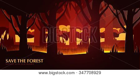 Forest Fires Vector & Photo (Free Trial) | Bigstock