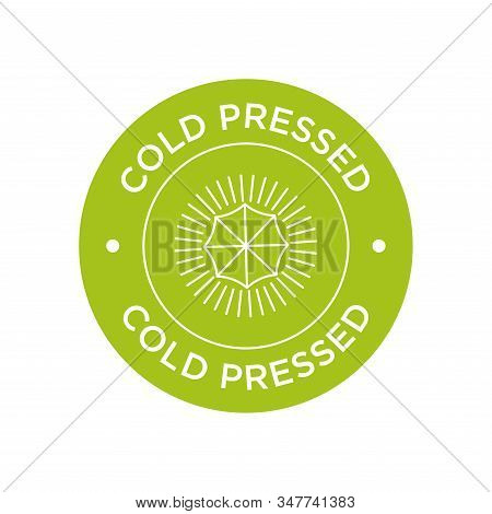 Cold Pressed Icon Vector & Photo (Free Trial) | Bigstock