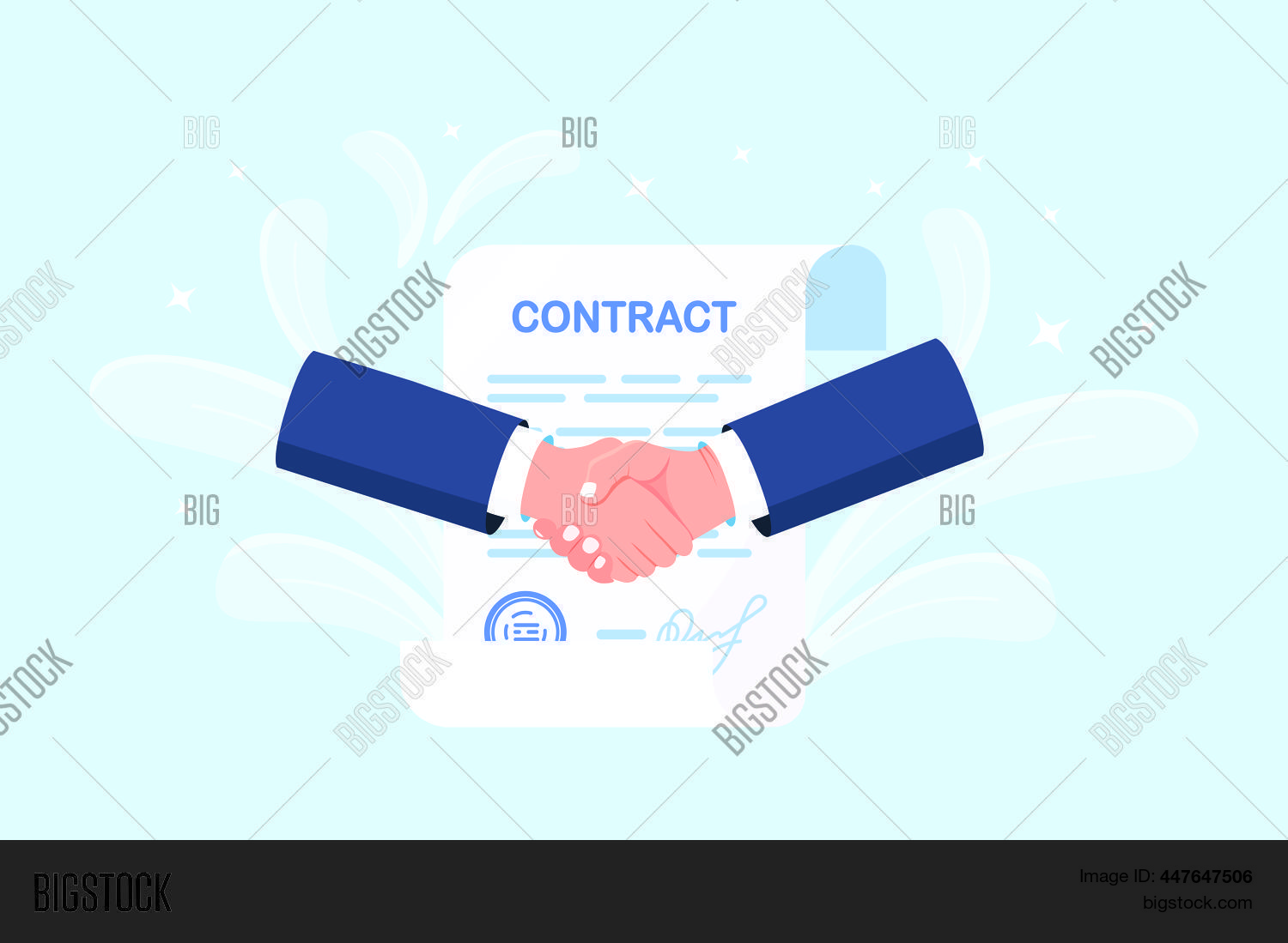Handshake Two Vector & Photo (Free Trial) | Bigstock