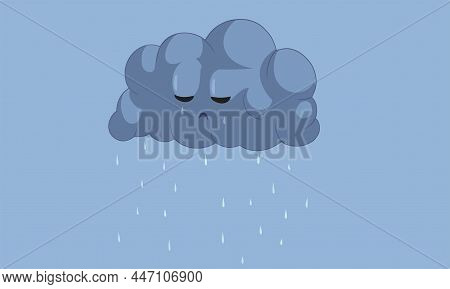 Sad Depressed Cloud Vector & Photo (Free Trial) | Bigstock