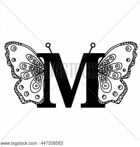 Letter M Butterfly Vector & Photo (Free Trial) | Bigstock
