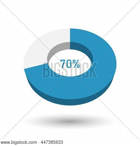70 Percent Pie Chart Vector & Photo (Free Trial) | Bigstock