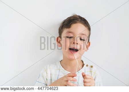 Cute Boy Pulling Loose Image & Photo (Free Trial) | Bigstock