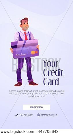 Credit Card Poster Vector & Photo (Free Trial) | Bigstock