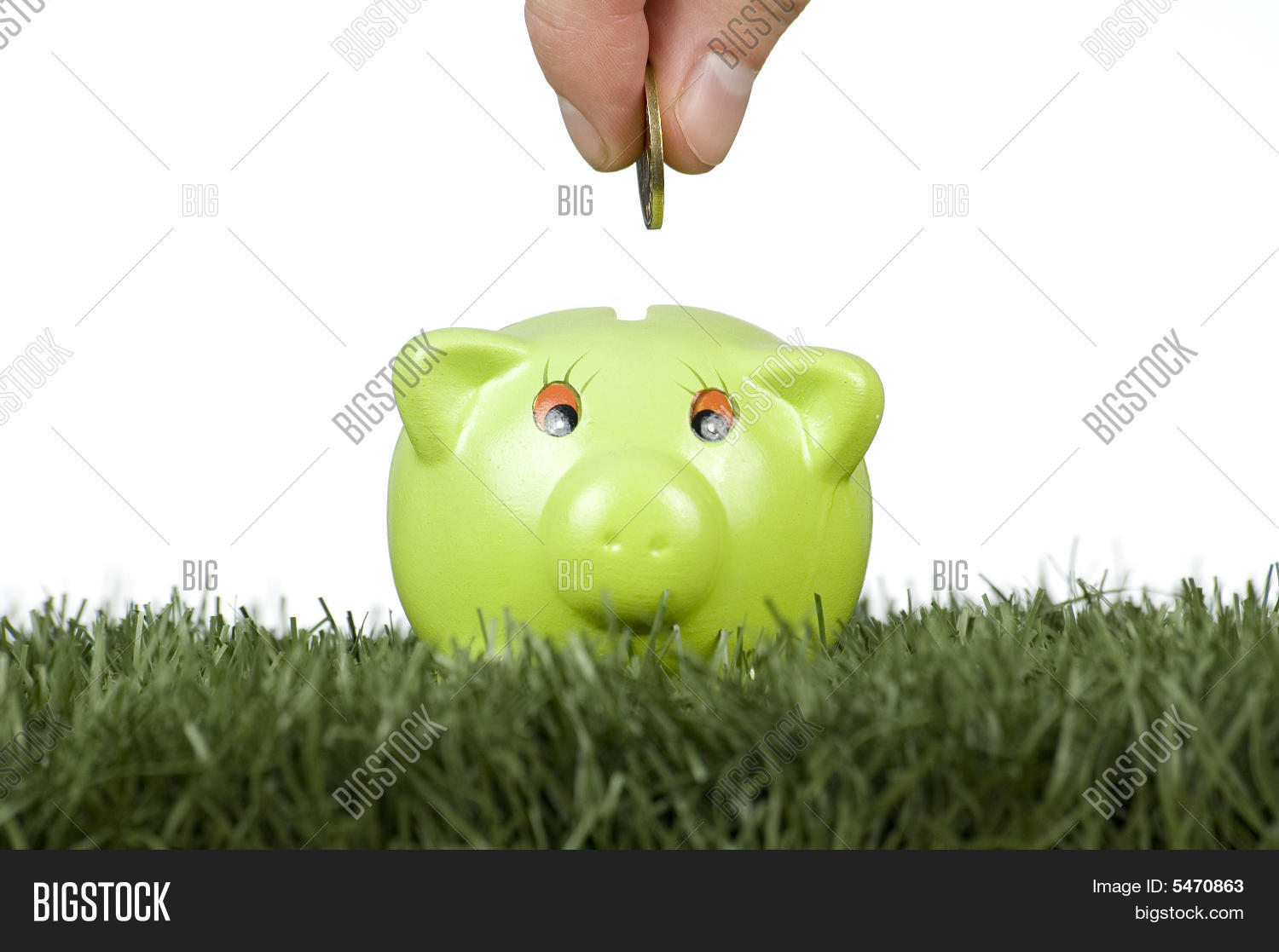 Saving Money On Piggy- Image & Photo (Free Trial) | Bigstock
