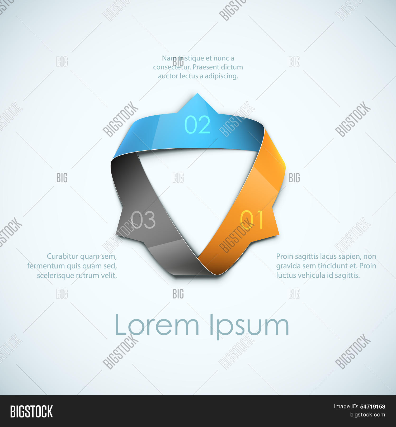 Ribbon Infographic Vector & Photo (Free Trial) | Bigstock