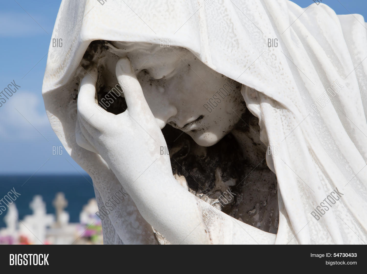 Sad Statue Cemetery Image & Photo (Free Trial) | Bigstock