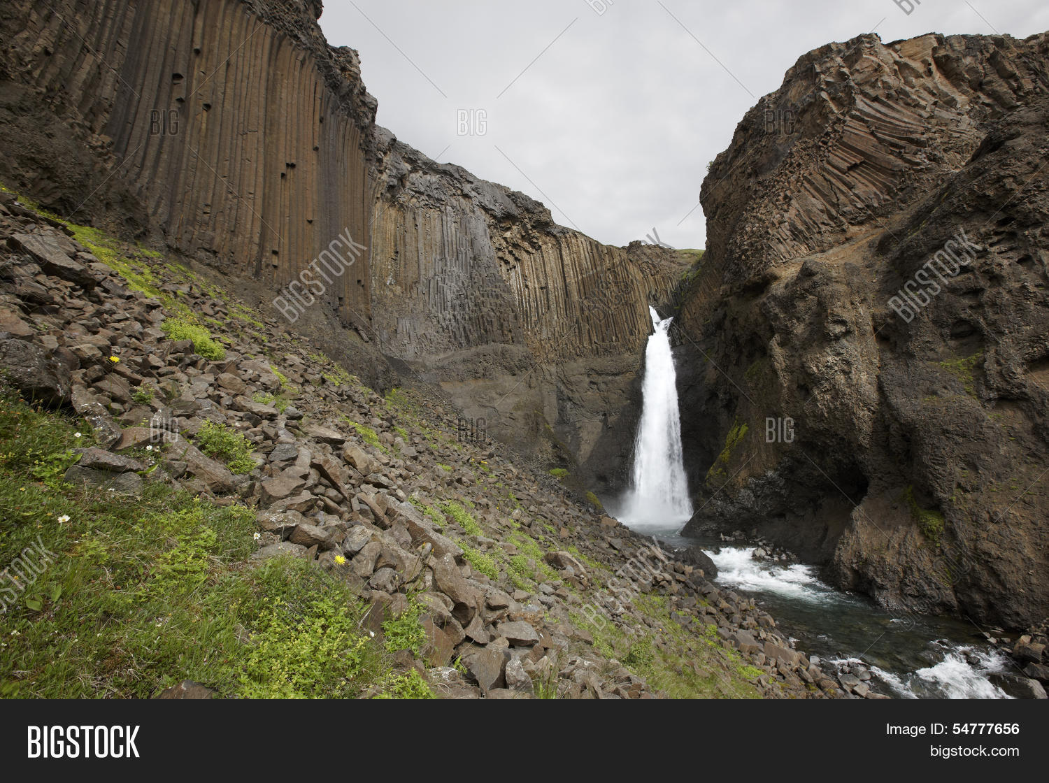 Waterfall Basaltic Image & Photo (Free Trial) | Bigstock