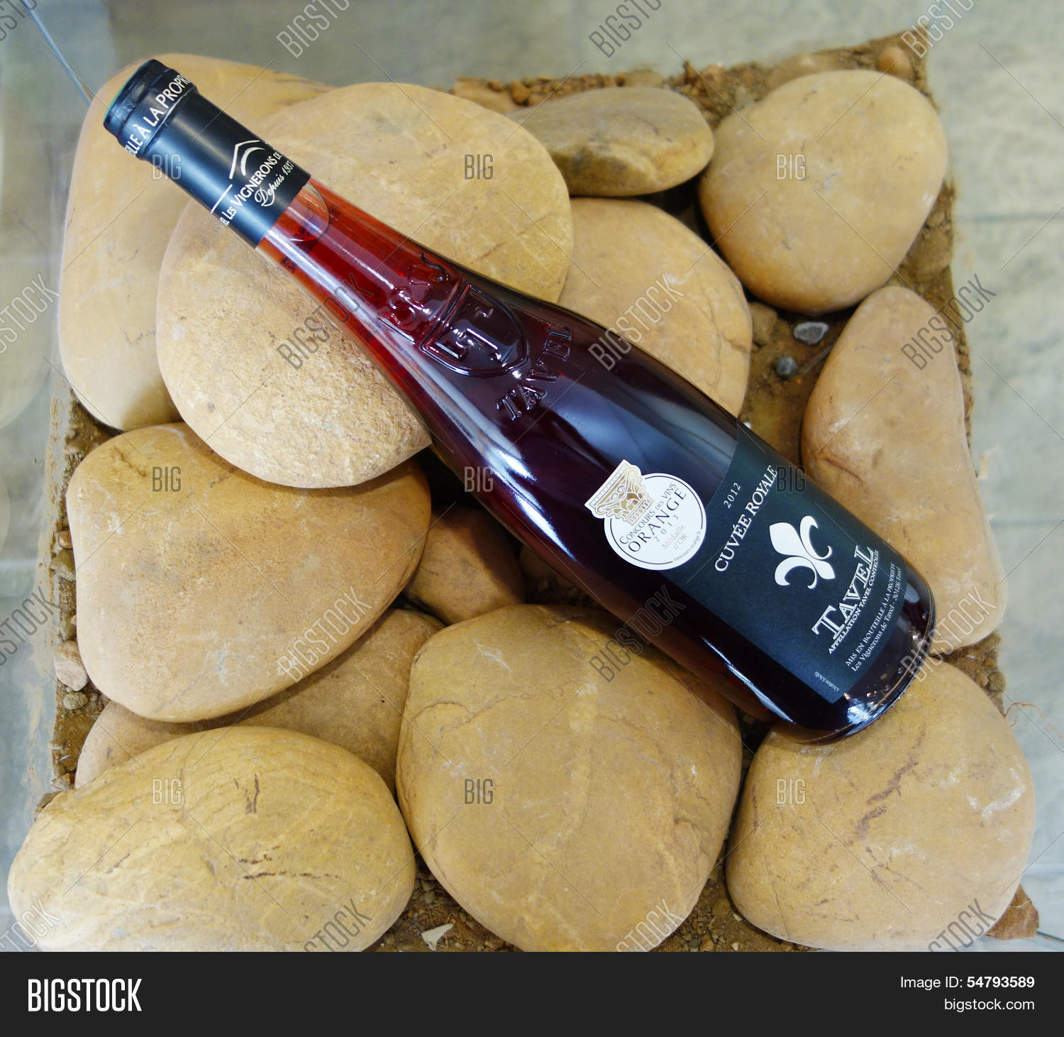 Bottle Tavel Rose Wine Image & Photo (Free Trial) | Bigstock