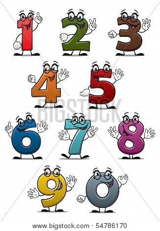 Cartoon Funny Numbers Vector & Photo (Free Trial) | Bigstock