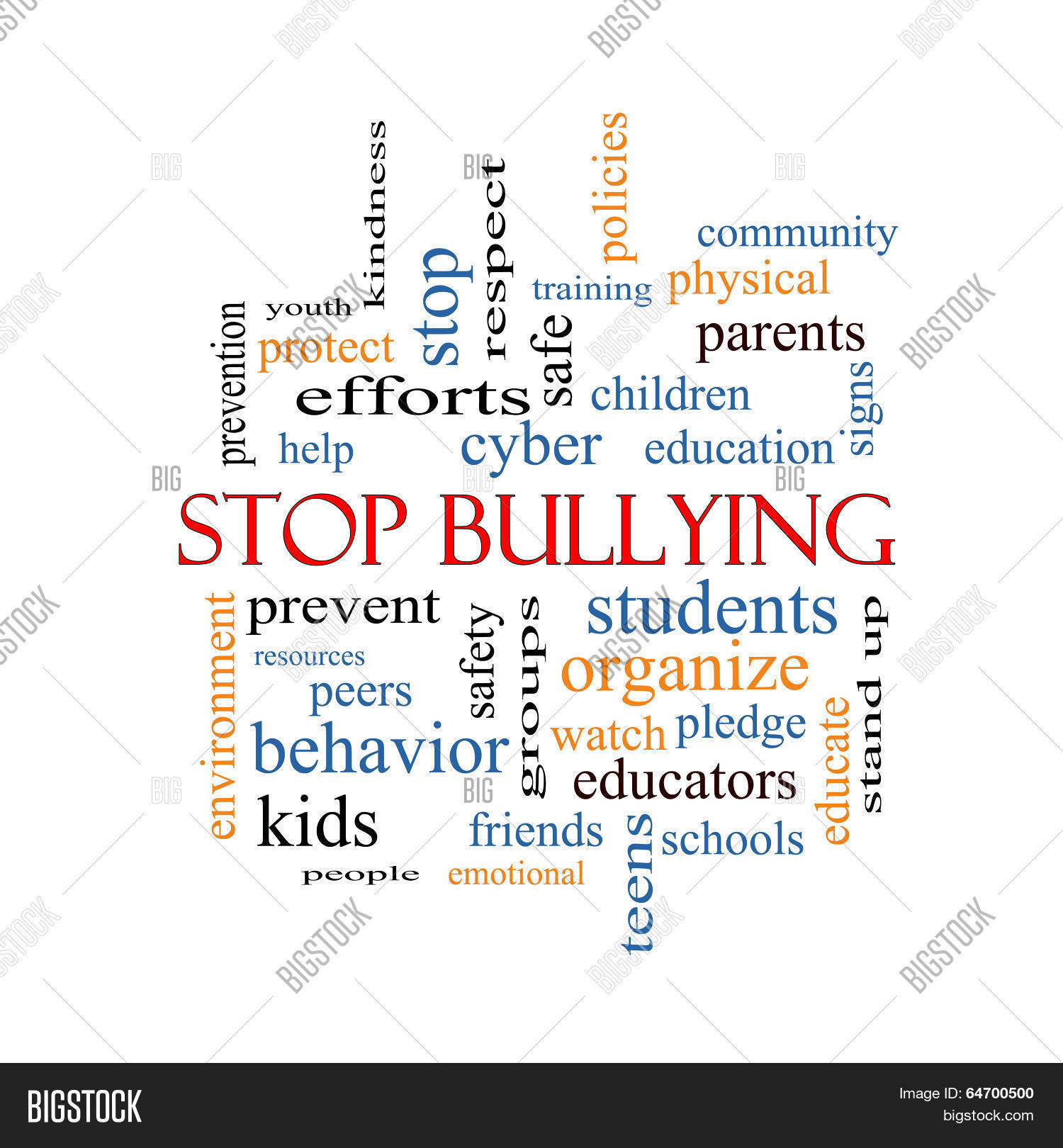 Stop Bullying Word Image & Photo (Free Trial) | Bigstock