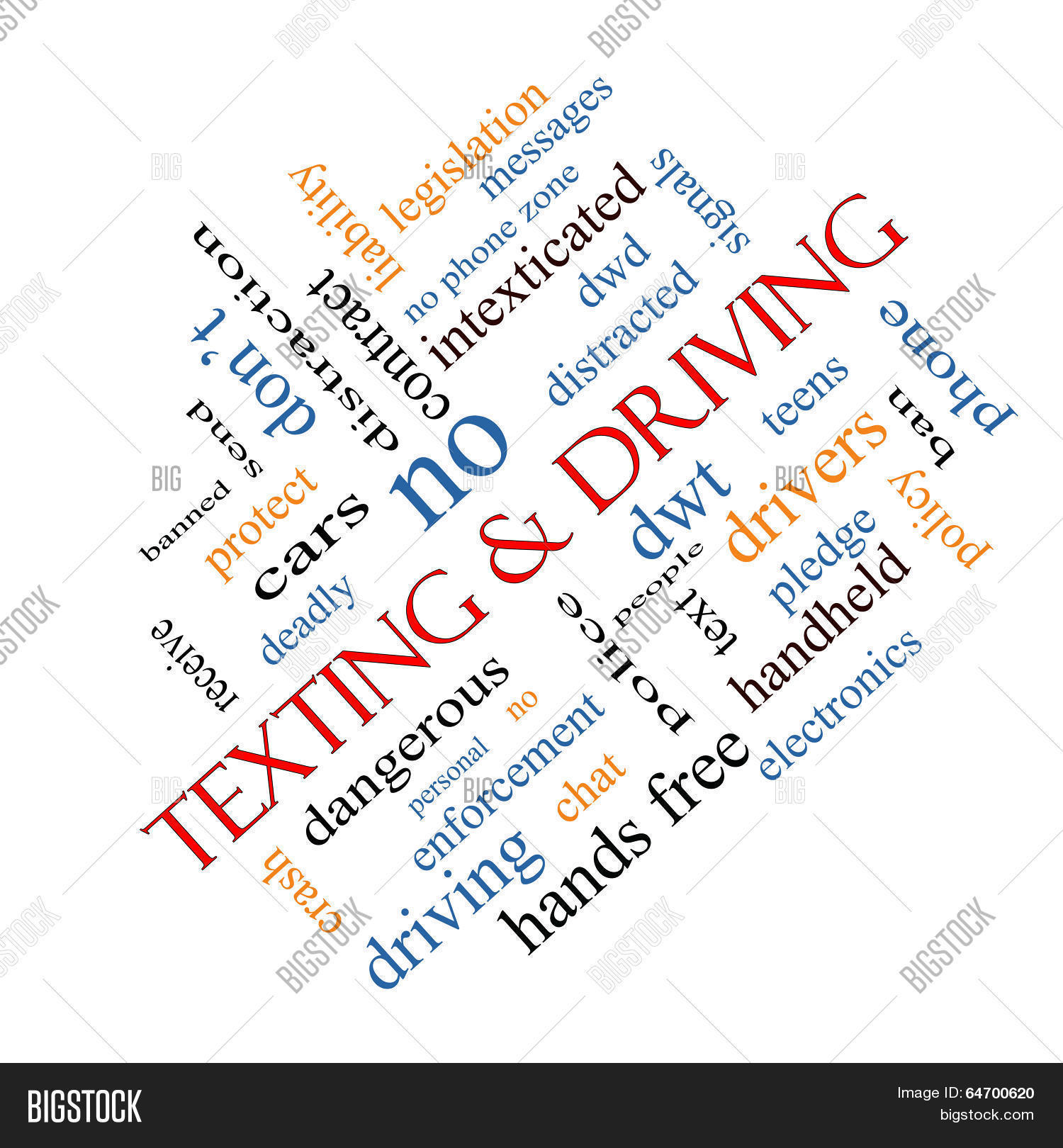 Texting Driving Word Image & Photo (Free Trial) | Bigstock